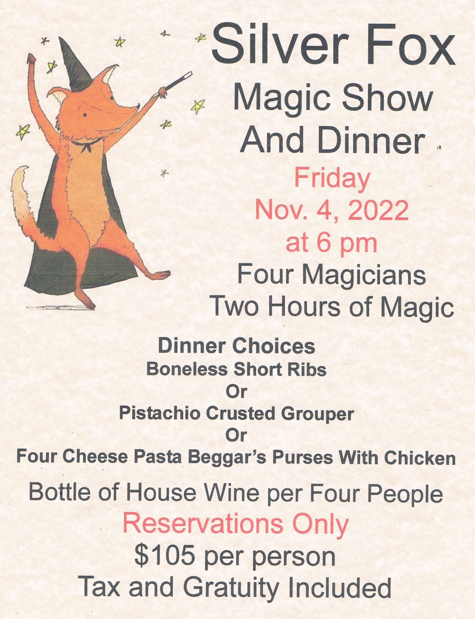 The Silver Fox Steakhouse – SERVING CERTIFIED ANGUS BEEF