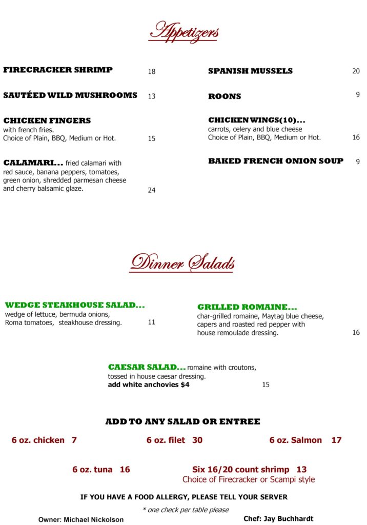 Home - The Silver Fox Steakhouse